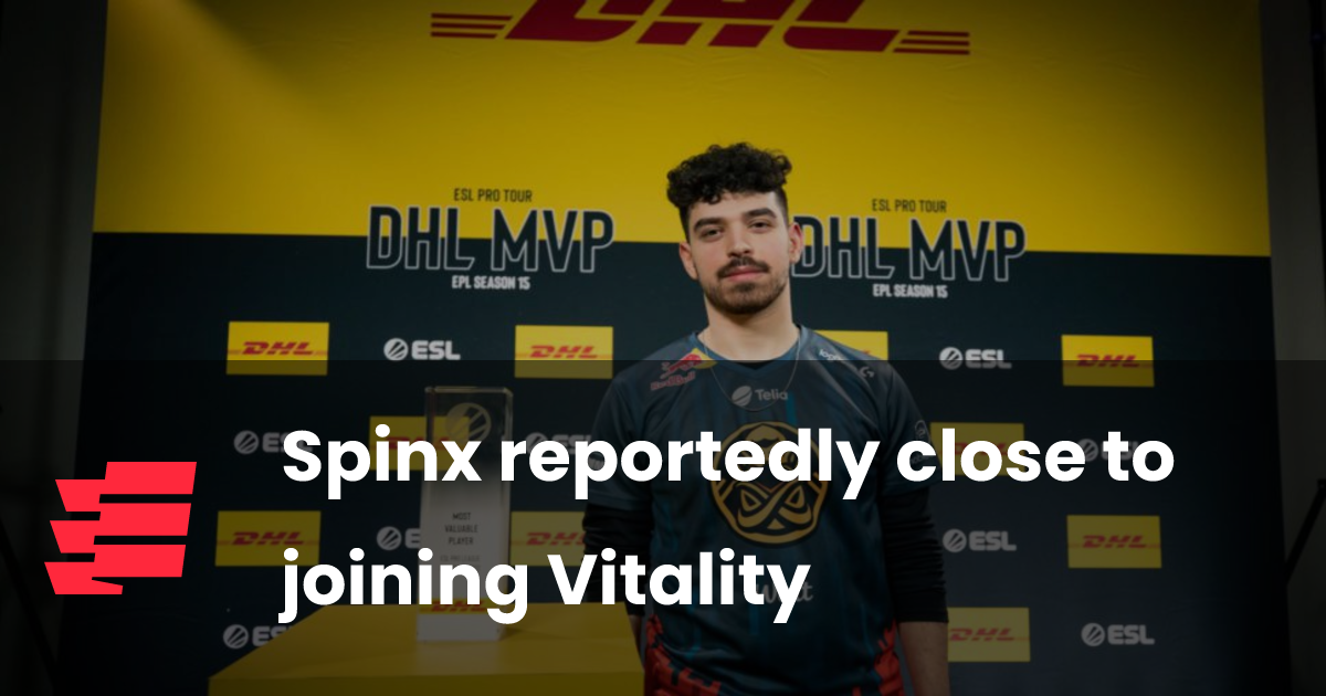 Spinx reportedly close to joining Vitality | esports.gg