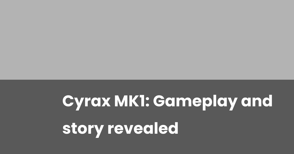 Cyrax MK1: Gameplay and story revealed | esports.gg