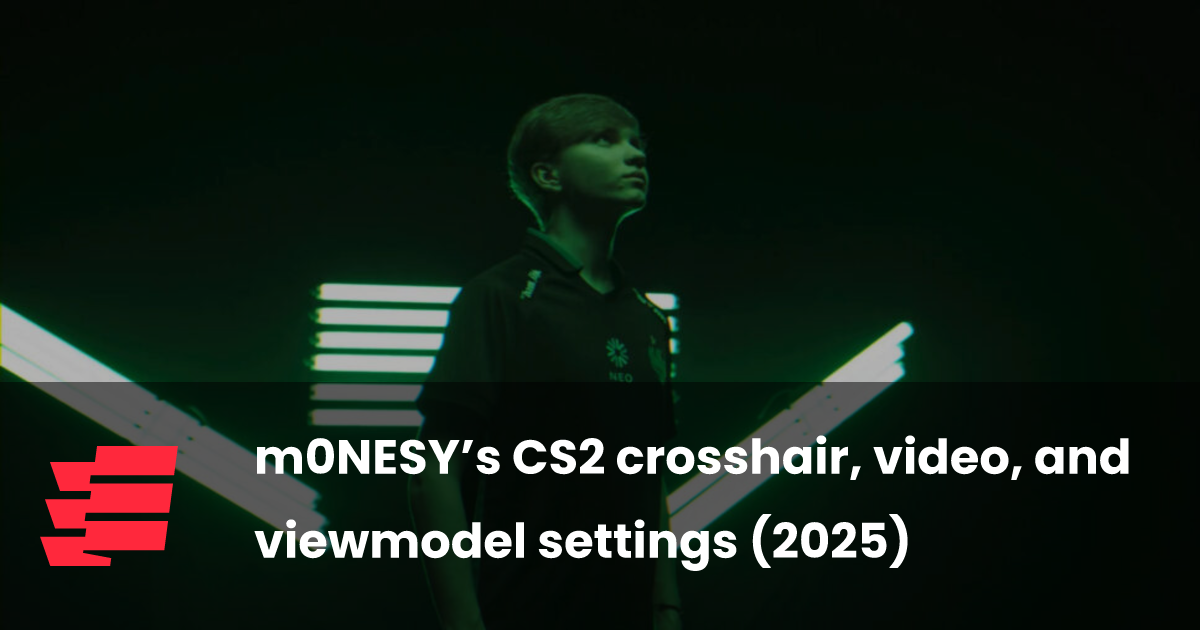 m0NESY’s CS2 crosshair, video, and viewmodel settings (2025) | esports.gg